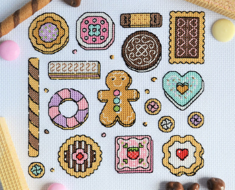 PDF Pattern for Cookies Sampler (retired) – The World in Stitches