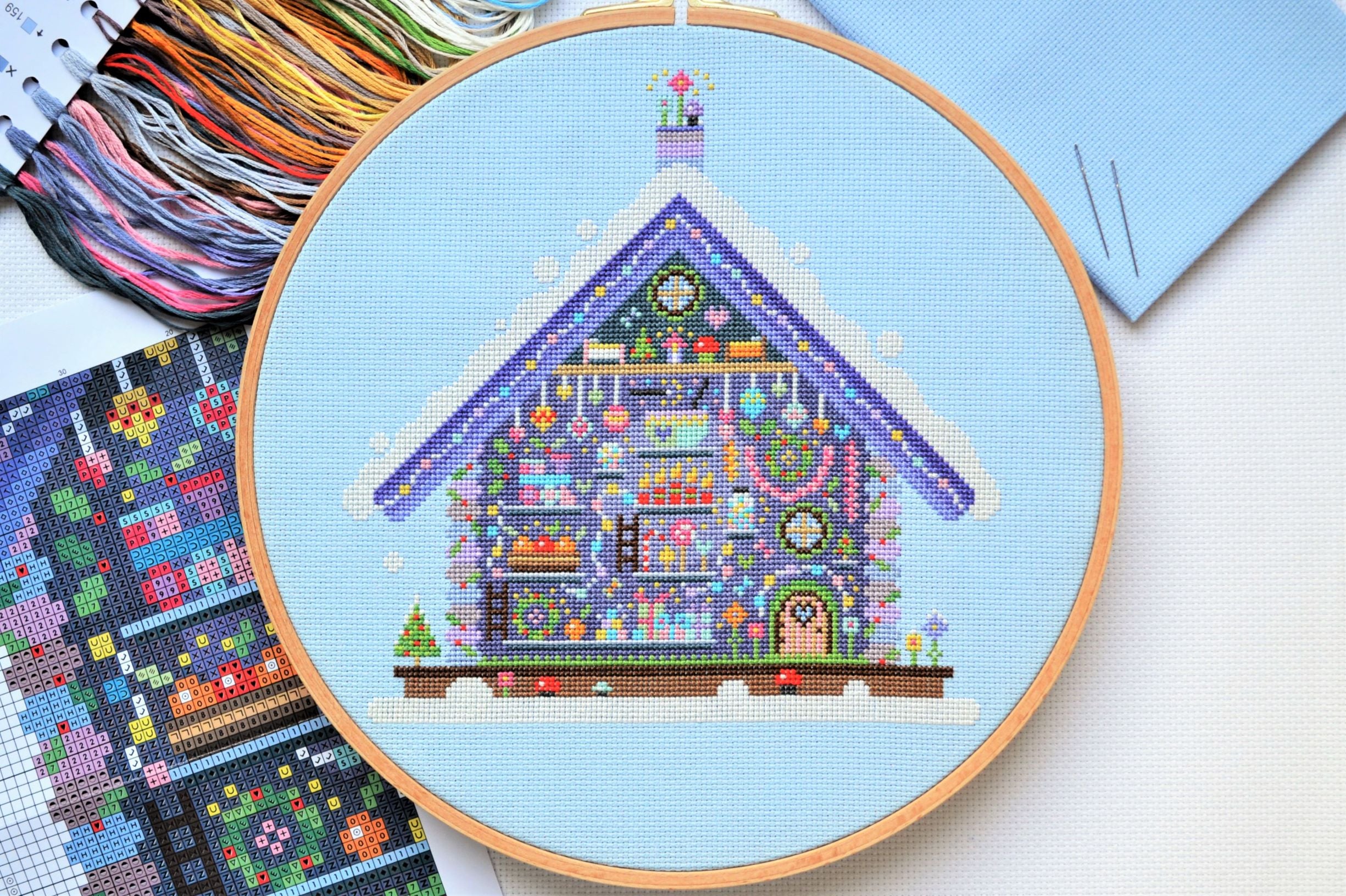 PDF Pattern for Fairy Cottage – The World in Stitches